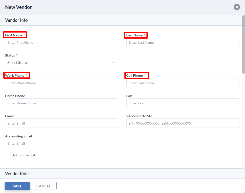 Setting up Vendors in the System – ValueLink Connect