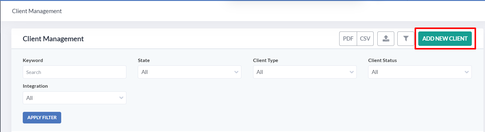 Setting up Clients in the System – ValueLink Connect