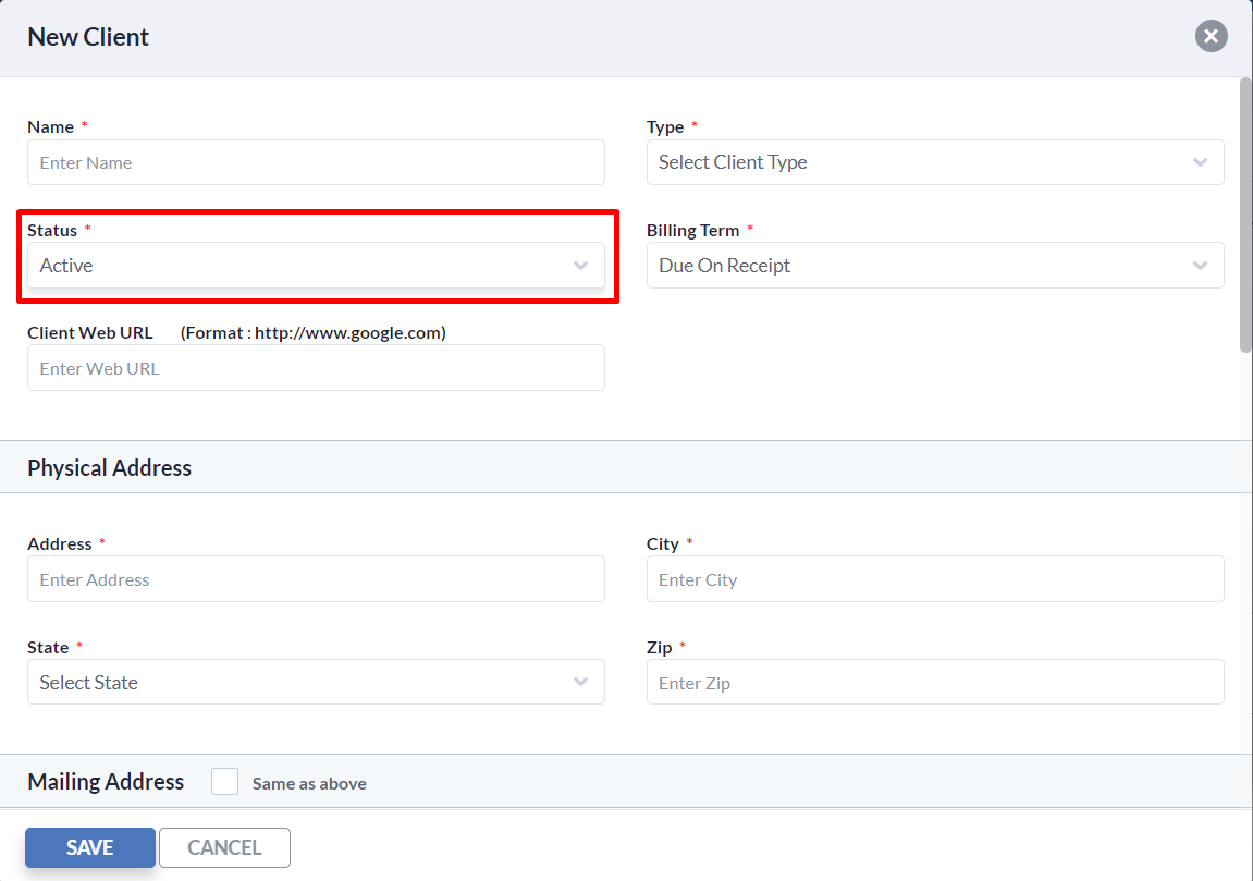 Setting up Clients in the System – ValueLink Connect