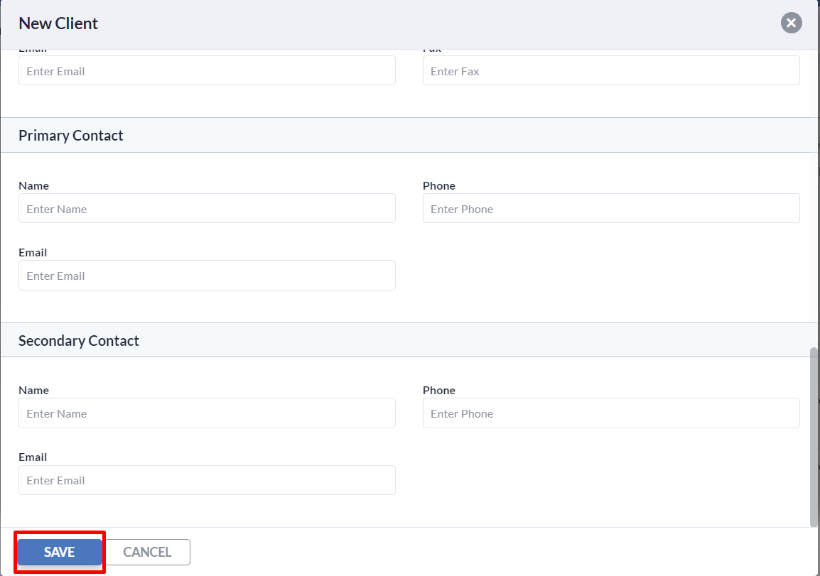 Setting up Clients in the System – ValueLink Connect