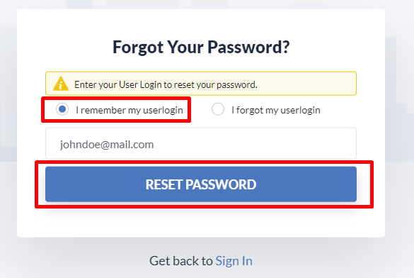 How to Reset your Password – ValueLink Connect