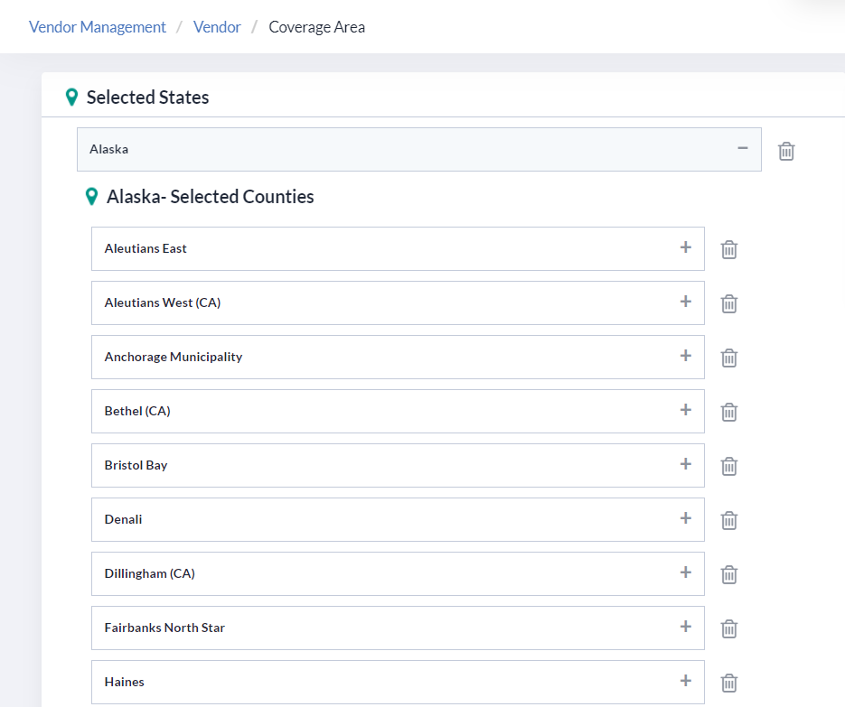 Add/Edit Coverage Area to your Vendor Profile – ValueLink Connect