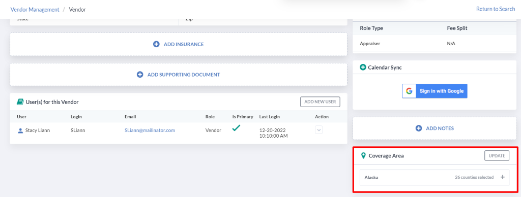 Add/Edit Coverage Area to your Vendor Profile – ValueLink Connect