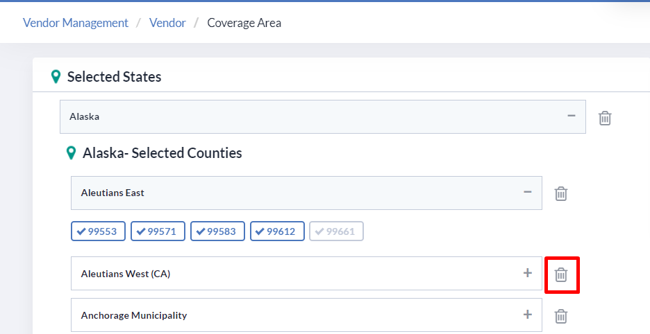 Add/Edit Coverage Area to your Vendor Profile – ValueLink Connect