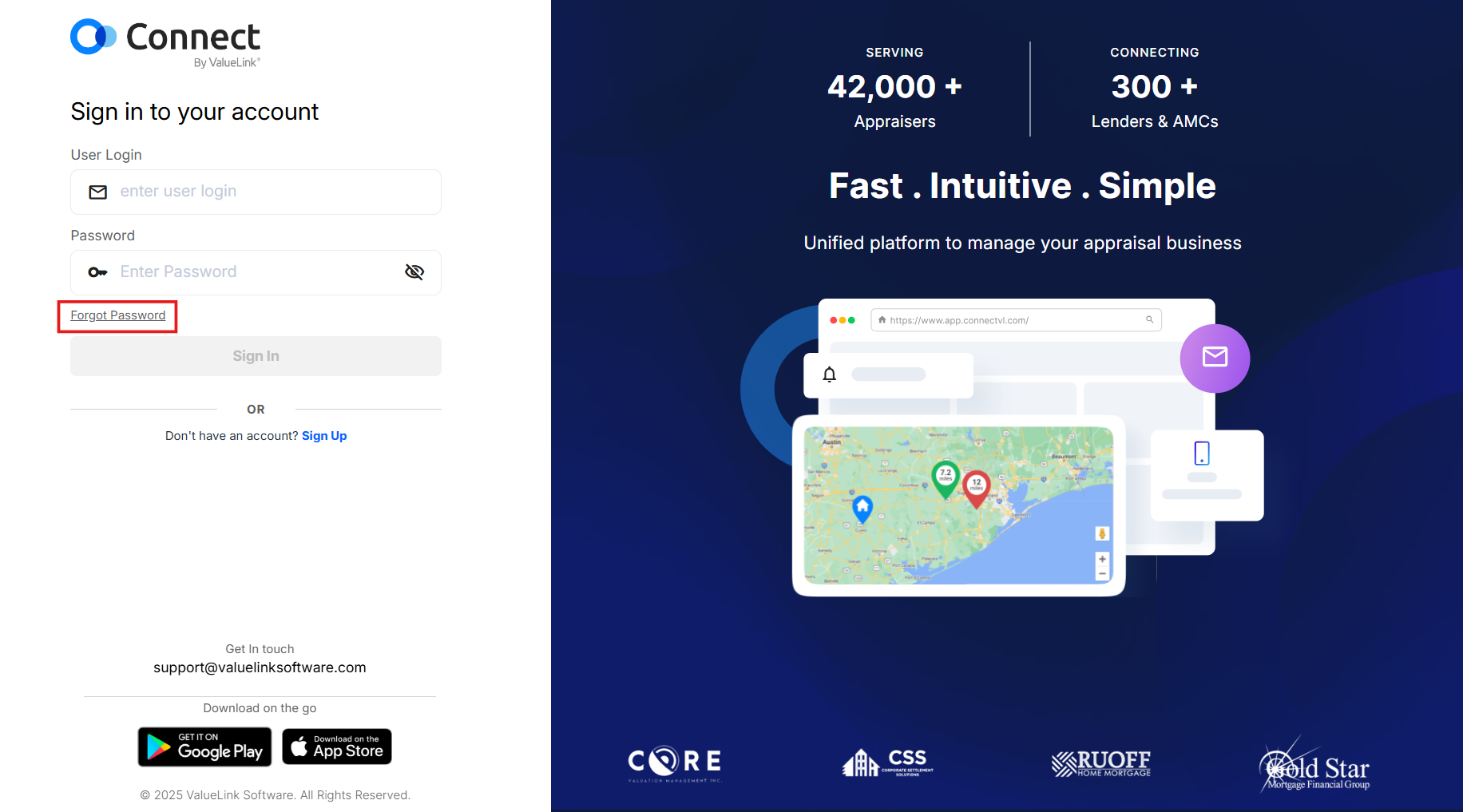 How to Reset your Password – ValueLink Connect