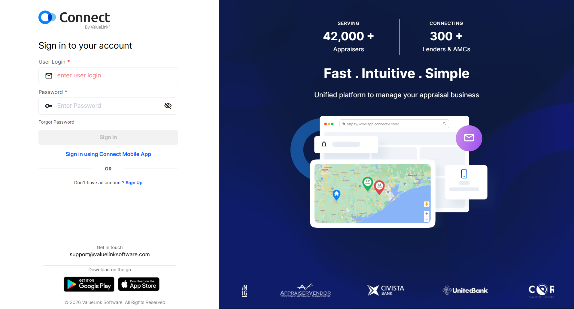 Signing In to ValueLink Connect Web – ValueLink Connect